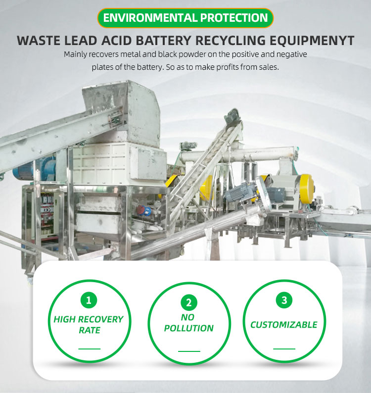 Waste lead acid battery recycling process plant near me